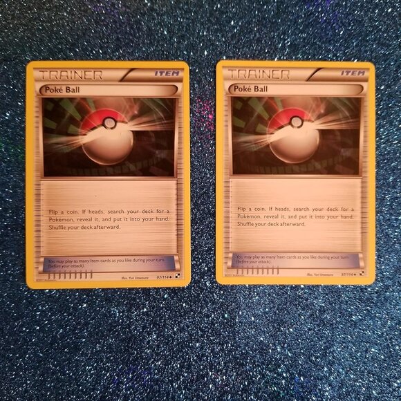Pokemon | Toys | Pokemon Card Lot 02 Cards Poke Ball Pokemon Black And ...